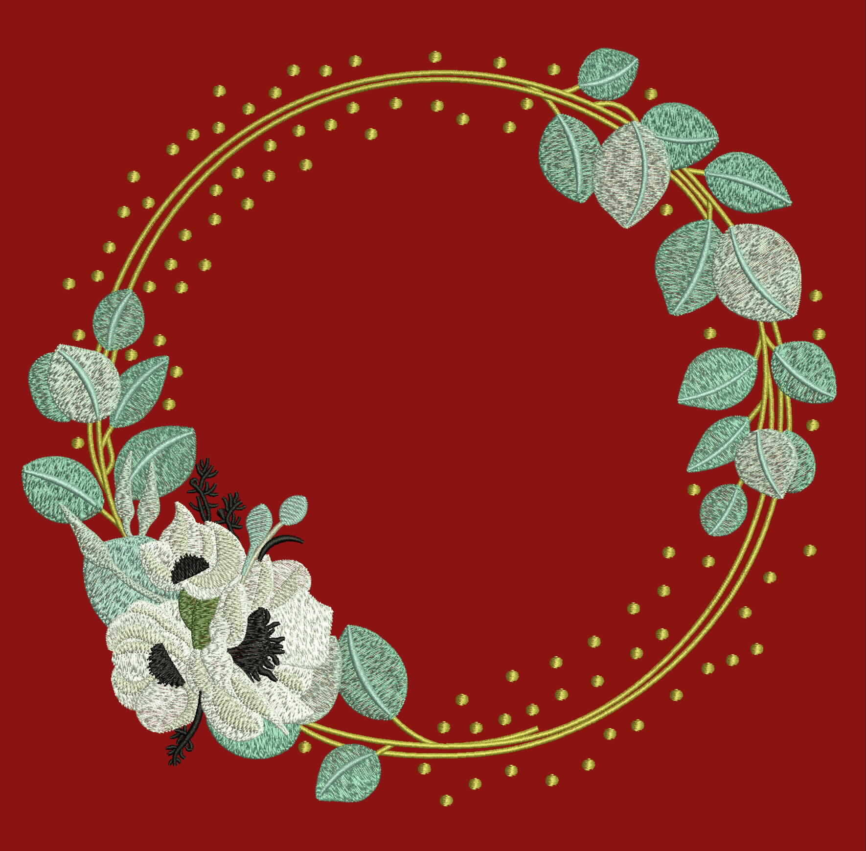 Order Flowers Ring Embroidery Designs by Quality Designx 2025