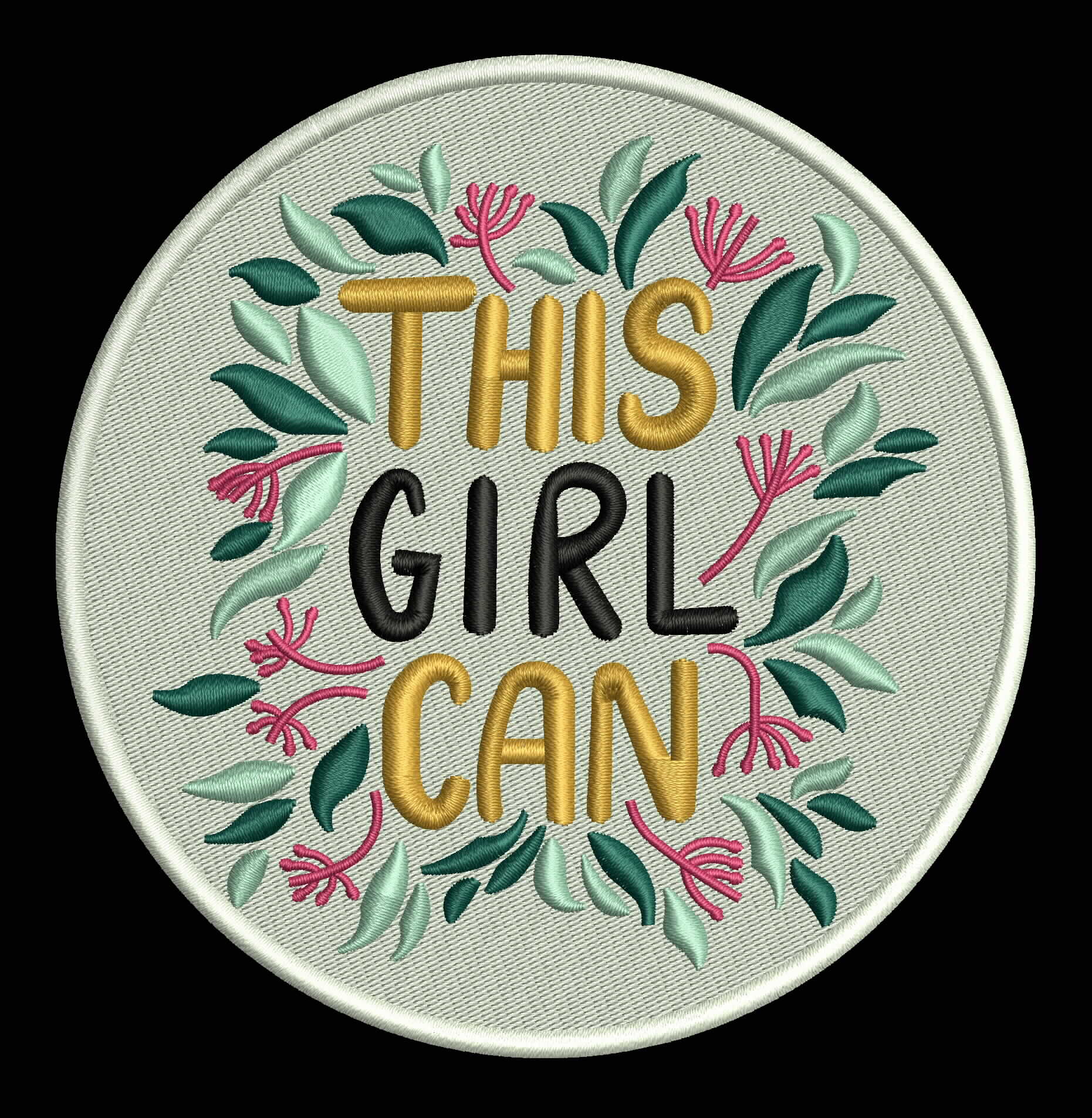 This Girl Can Embroidery Designs by Quality Designx | Get Now