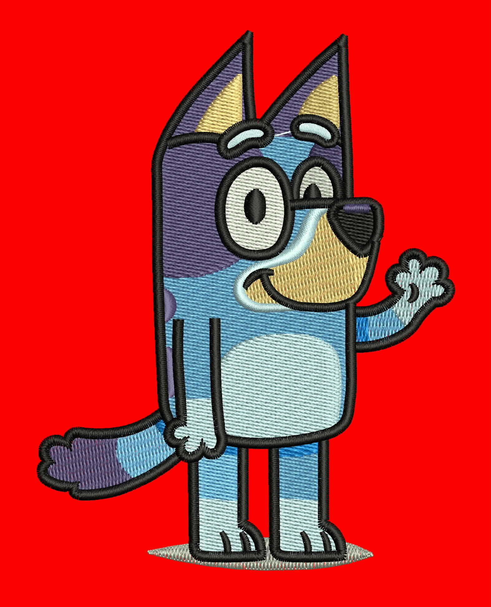 Bluey the Dog Embroidery Design by Quality Designx | Get Now